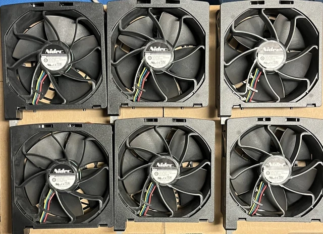NIDEC 12 VOLT Computer Cooling Fan V12E12BS2B5-07A021 Dell Servers Lot ...