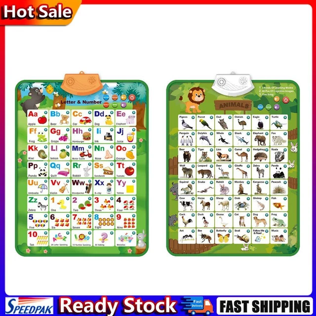 ELECTRONIC ALPHABET CHART Poster Smart Sound Animals Wallchart ...