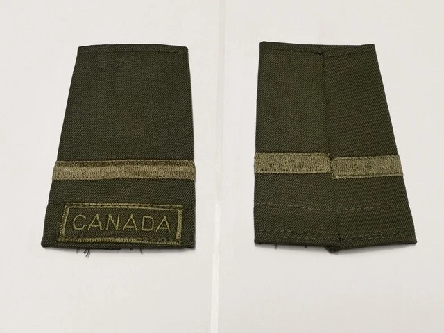 CANADIAN ARMED FORCES Rank Epaulets Army - Second Lieutenant $5.99 ...