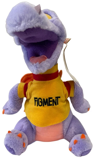 WALT DISNEY WORLD FIGMENT Plush Dragon Epcot Imagination Purple 10"-11 ...