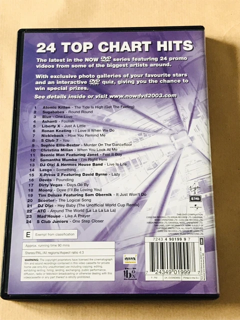DVD NOW THAT’S What I Call Music 2003 24 Top Chart Hits EUR 8,18 ...