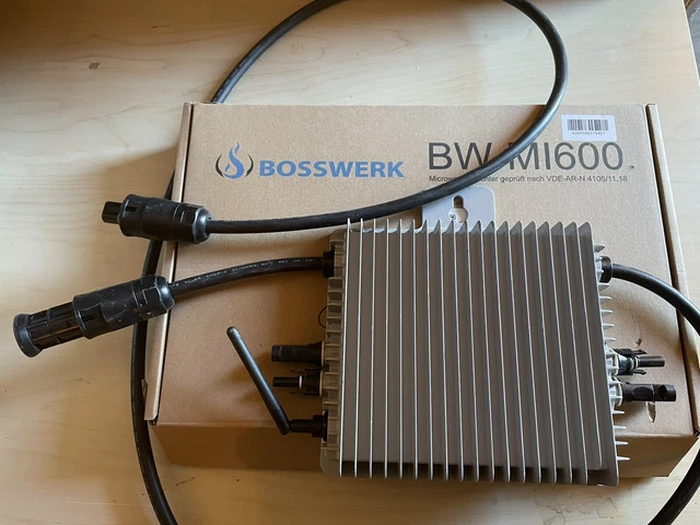 BOSSWERK MIKROWECHSELRICHTER MI600 600W WIFI Balkonkraftwerk ...
