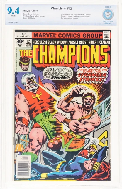 CHAMPIONS #12 CBCS 9.4 Marvel 1977 Kamo Tharnn Cameo, Darkstar ...