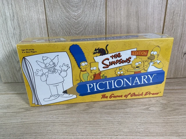 THE SIMPSONS EDITION PICTIONARY Family Board Game 2002 - New & Sealed £ ...