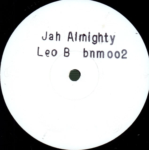 LEO B JAH Almighty 12" Vinyle UK Not On Label White Label Promo Vinyle ...