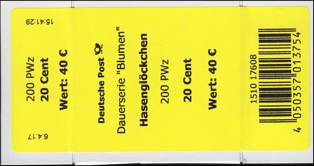 3315 HASENGLÖCKCHEN 20 +CF Banderole / Aufkleber 500er-Rolle EUR 4,60 ...