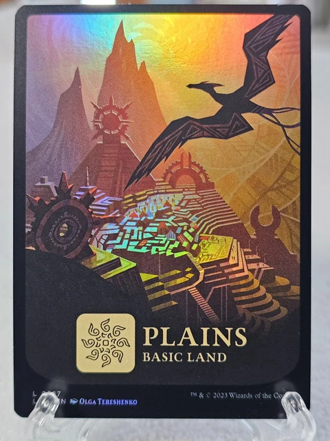 CARTE DE COLLECTE magique MTG Plains (0287) FOIL The Lost Caverns of ...