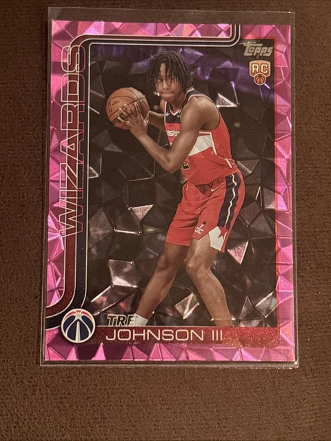 2025/26 TOPPS BASKETBALL Tre Johnson III Pink Diamanté RC #206 $42.21 ...