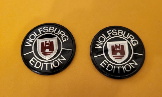 2 OEM VW Mk2 Jetta Golf Gti Emblem Wolfsburg Edition Badge Vintage EUR ...
