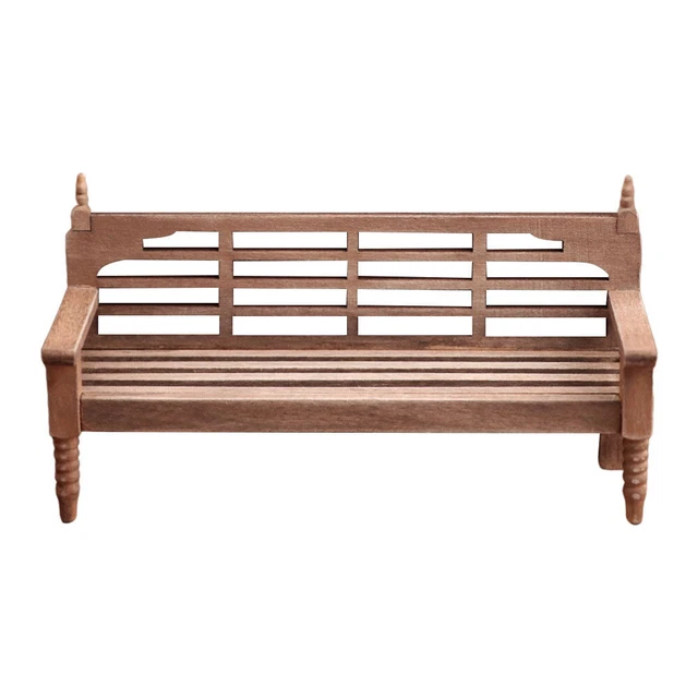 WOODEN FURNITURE GARDEN Bench Model Miniature Garden Bench Decorative ...