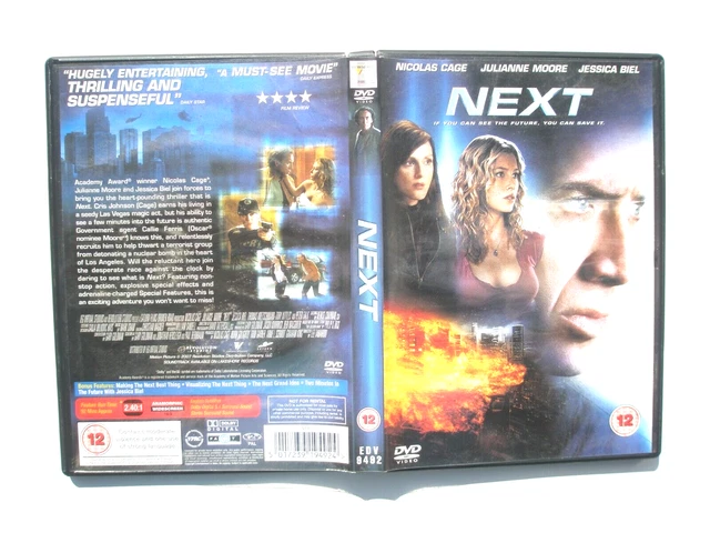 NEXT DVD. STARRING Nicolas Cage, Julianne Moore & Jessica Biel. £3.80 - PicClick UK