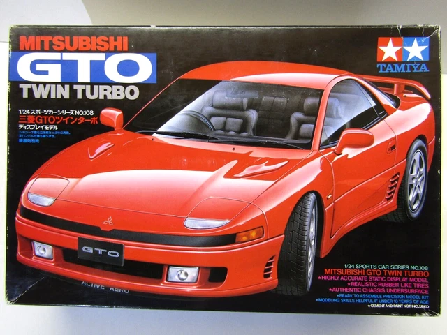 TAMIYA 1:24 SCALE 1991 Mitsubishi GTO Twin Turbo Model Kit # 24108*1900 ...