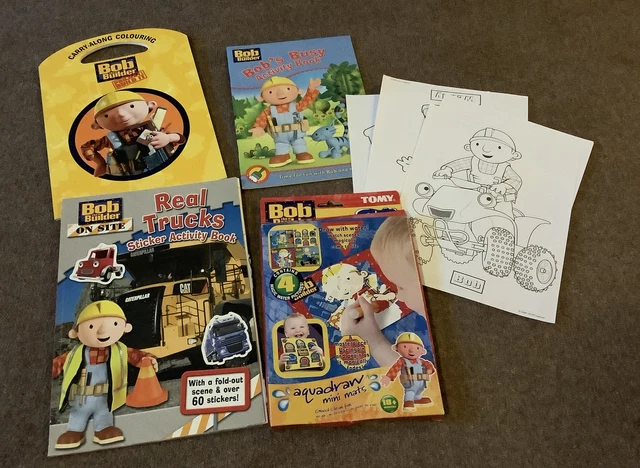 BOB THE BUILDER activity books bundle Aqua draw Stickers £6.00 ...