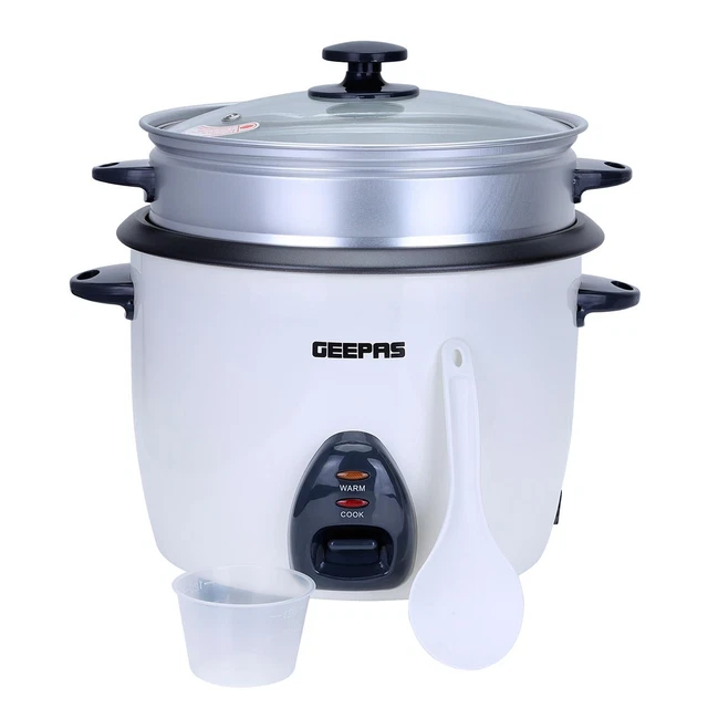 RICE COOKER & Food Steamer Electric Non Stick Cooking Pot Keep Warm 2 ...