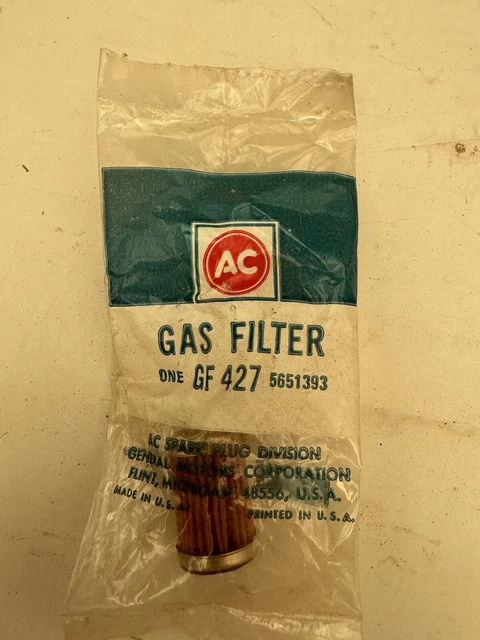 NOS GF427 GAS Filter 1968-1972 Chevy Corvette Camaro Nova 5651393 LOT ...