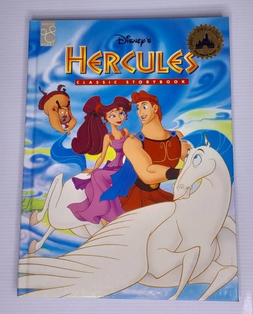 VINTAGE DISNEY HERCULES Classic Storybook Mouseworks Hardcover Picture ...