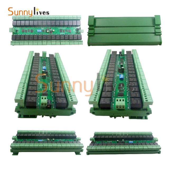 DC 12V 24V RS485 Channel Relay Module Modbus RTU Remote Control Switch ...