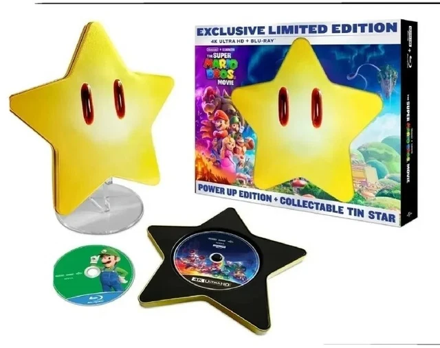 THE SUPER MARIO Bros Movie Power Up Edition Tin Star 4K OOP SCELLÉ EUR ...
