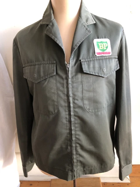 VINTAGE BRITISH PETROLEUM BP Petrol/Service Station Jacket/Uniform 60s ...
