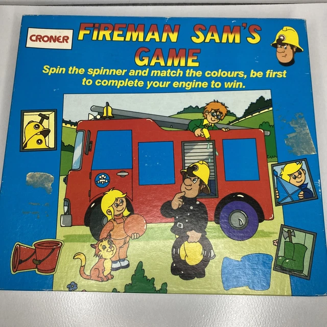 FIREMAN SAM’S GAME (1988) Spin The Spinner And Match The Colours ...