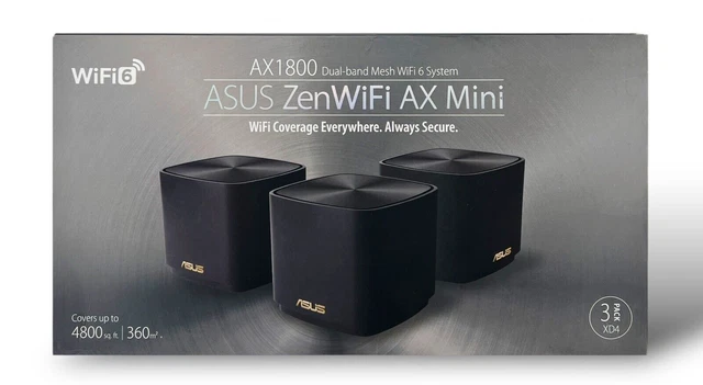 ASUS ZENWIFI AX Mini - 4,800 sq ft. Mesh WiFi 6 System (AX1800 / XD4 ...