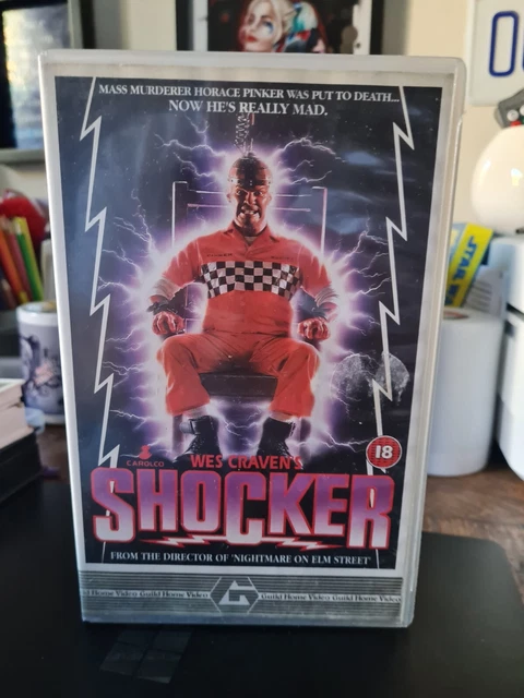SHOCKER- WES CRAVEN Big Box, Ex Rental Vhs, Guild Home Video £13.50 ...