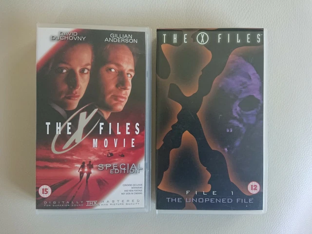 THE X FILES Movie & The X Files File 1 VHS Video PAL Two Tape Set £9.99 ...