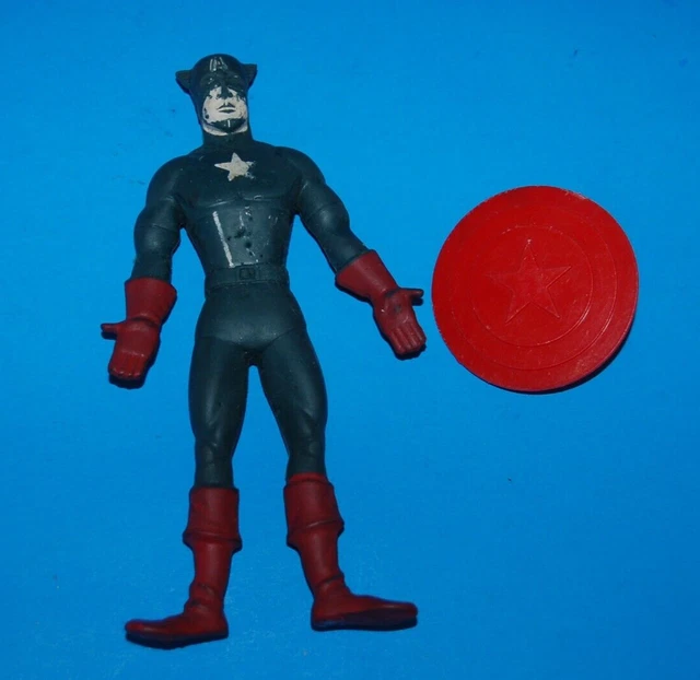 VINTAGE 1966 MARVELMANIA Lakeside Captain America Super Flex Figure ...