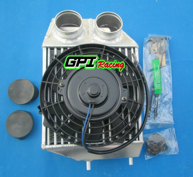 5& SIDE MOUNT Aluminum intercooler+fan for Renault 5 R5 GT turbo super ...