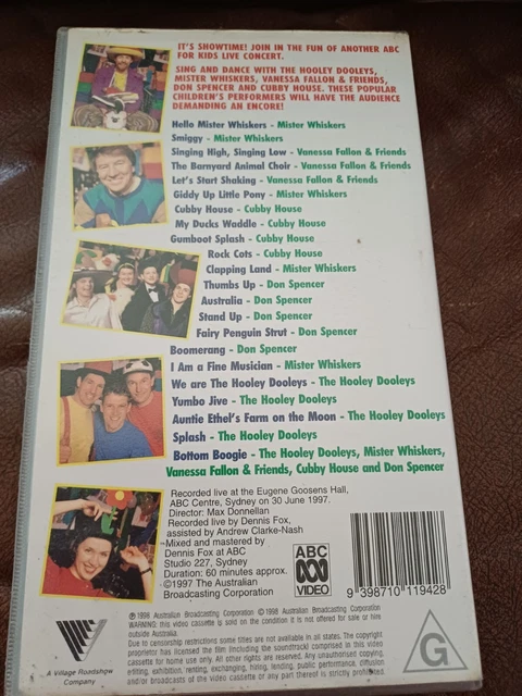 ABC FOR KIDS Showtime Vhs Cassette $10.00 - PicClick AU