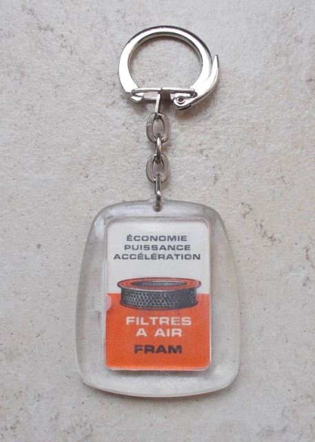 VINTAGE FRAM OIL filters Keyring key chain France petroliana antique ...