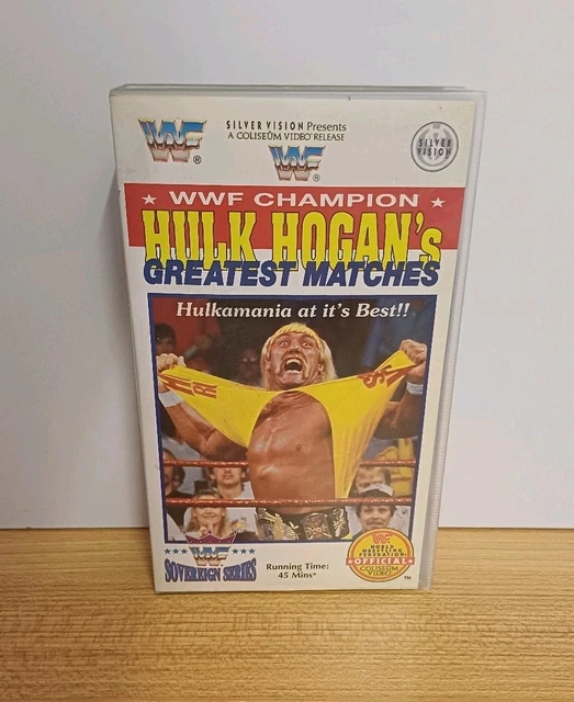 WWF HULK HOGAN'S Greatest Matches VHS Tape 1992 WWF/WWE Vintage 80’s ...