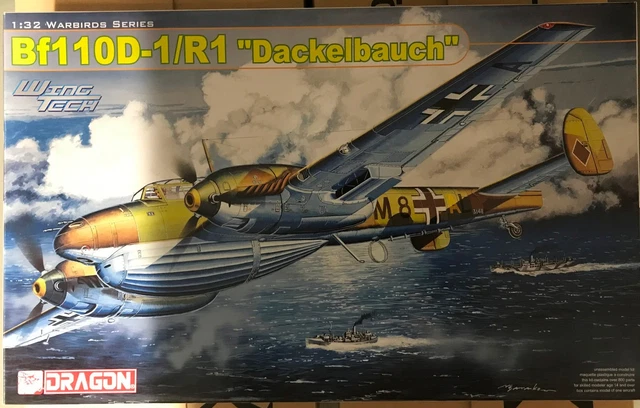 MODELLBAUSATZ DRAGON 3207 - Messerschmitt Bf 110 D-1/R1 "Dackelbauch ...