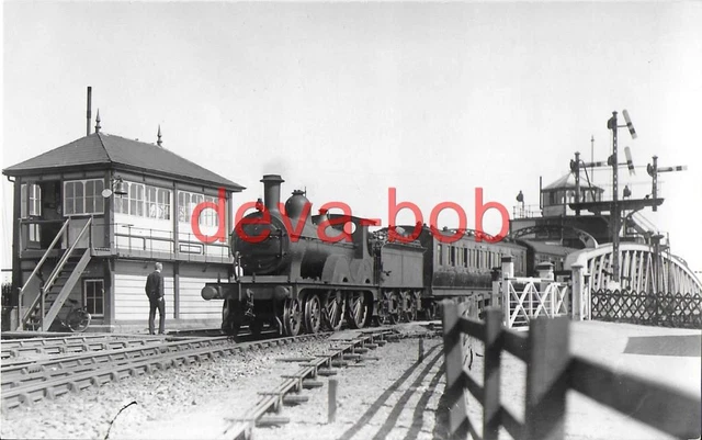 RAILWAY PHOTO M&GN C 5 Sutton Bridge LNER D52 4-4-0 Loco Signal Box £1. ...