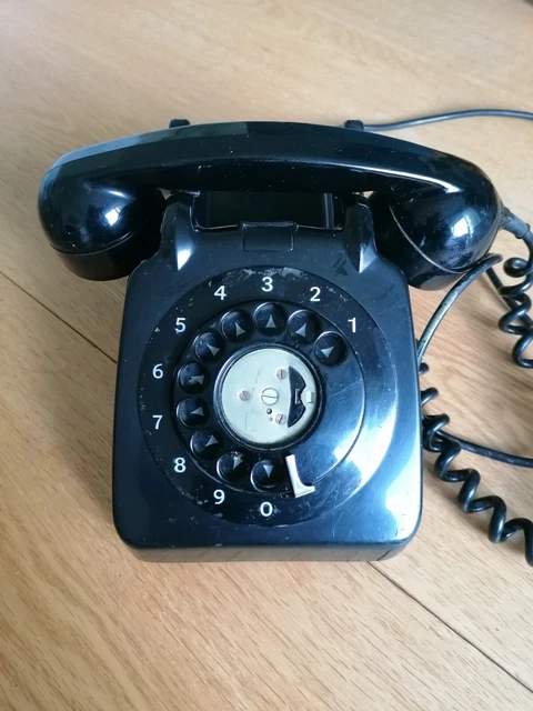 VINTAGE ROTARY DIAL Telephone 1960s Marked Tel/IK/ATS £3.00 - PicClick UK