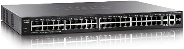 CISCO SG500-52 - 52-port Gigabit Stackable Managed Switch - Black ...