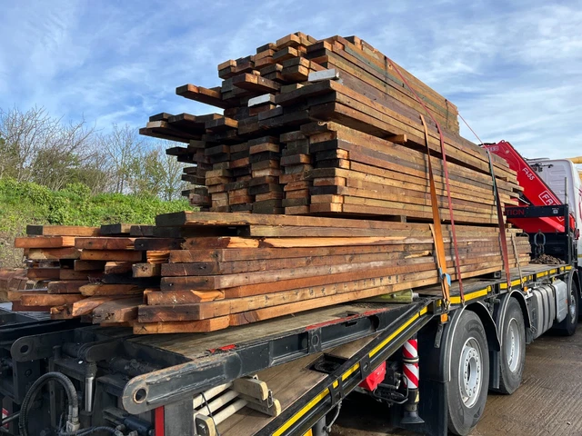 RECLAIMED TIMBER/ 8&X2& Timber Reclaimed joists/ "as is" 3.6m length ...