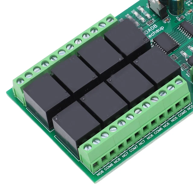 RELAY MODULE 8 Channel RS485 Control Board Switch Controller DC 12V Accessor GFL £24.20 ...