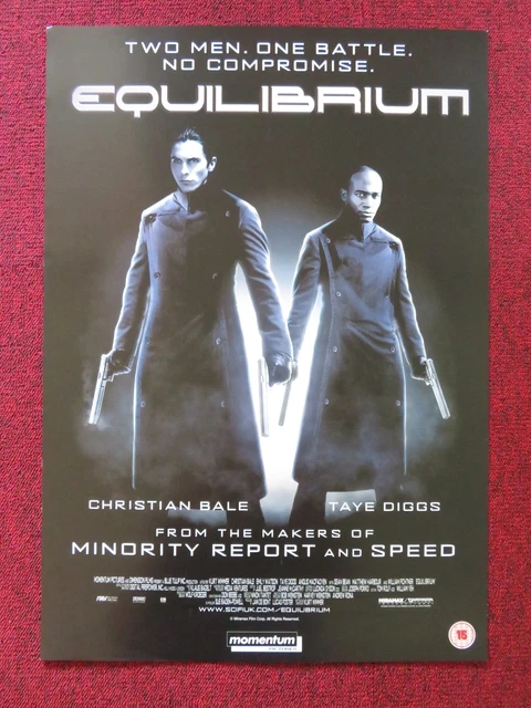 EQUILIBRIUM VHS VIDEO Poster Christian Bale Taye Diggs 2002 £14.99 ...