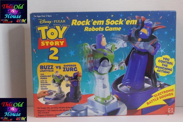 Toy Story 2 Buzz And Zurg Rockem Sockem Robots Juego 1999 Disney Pixar 2657