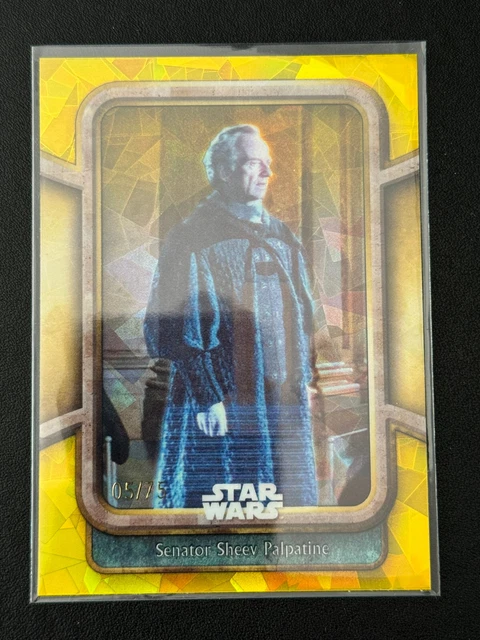 SENATOR SHEEV PALPATINE - 2024 Topps Chrome Sapphire Star Wars /75 ...