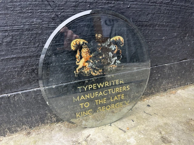 ANTIQUE KING GEORGE V Glazed Sign Circa 1930s £68.28 - PicClick UK
