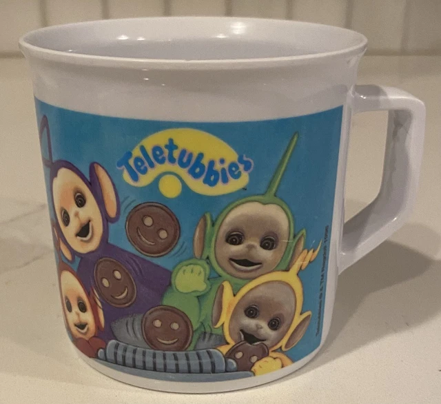VINTAGE 1996 TELETUBBIES Cup Mug Ragdoll Po Tinky Winky Laa-Laa Dipsy £ ...
