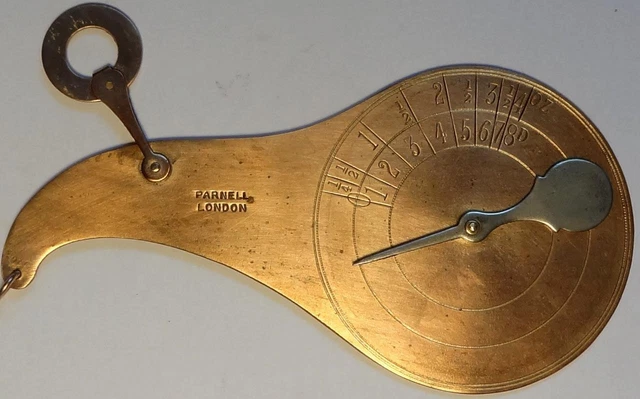 ANTIQUE LETTER POSTAL Scales Parnell,London Brass Pedulum £19.99 ...