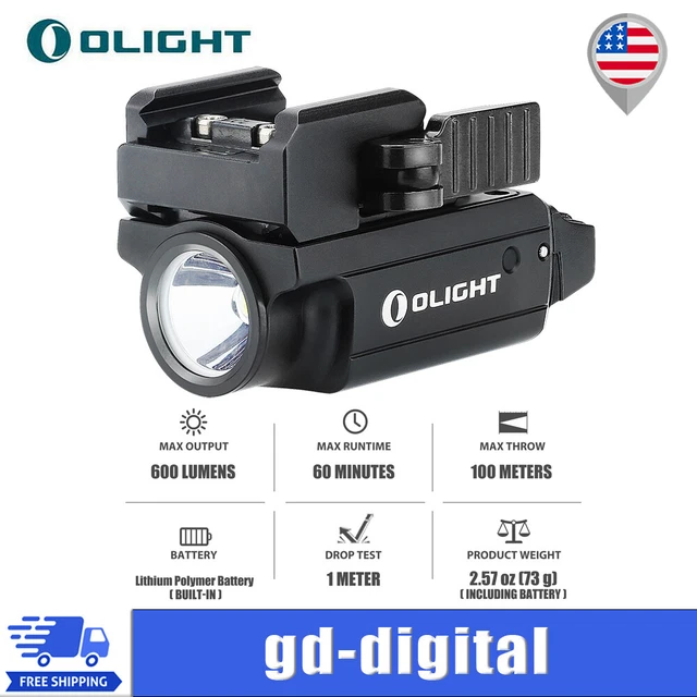 OLIGHT PL-MINI 2 Valkyrie Magnetic Rechargeable Pistol Tactical Light ...