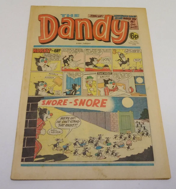 THE DANDY #1933 (1978) UK Cartoon Comic Strip £11.99 - PicClick UK