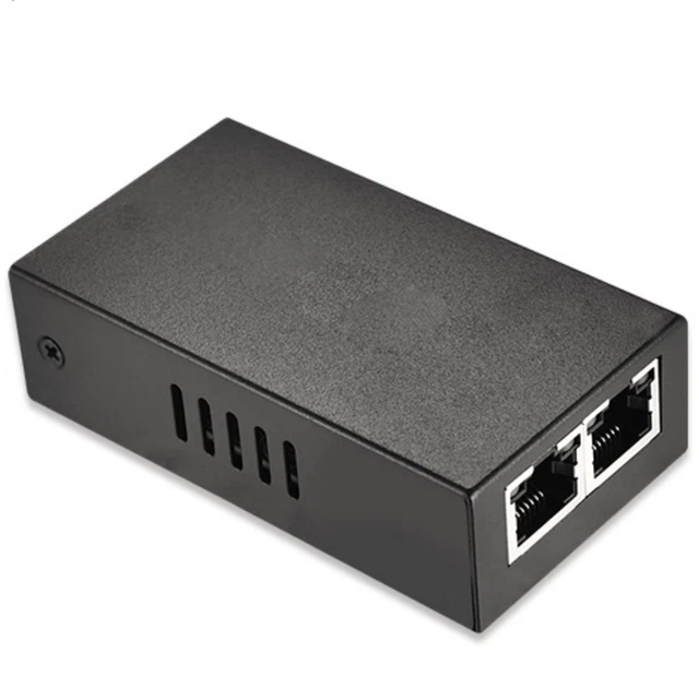 100MBPS METAL 2 Port POE Repeater POE Ethernet Switch Repeater Extender ...
