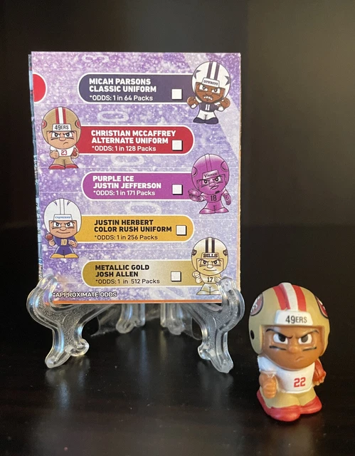 CHRISTIAN MCCAFFREY RARE Alt 2024 NFL Teenymates Series 12 1 In 128 ...