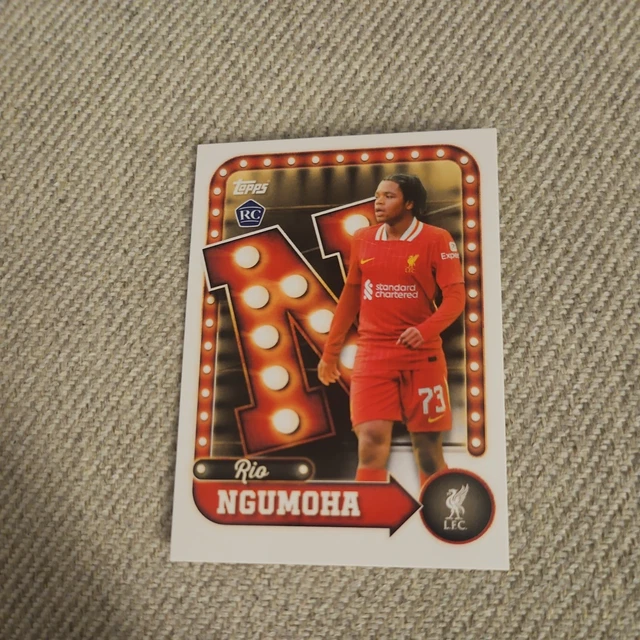 TOPPS 25/26 LIVERPOOL Team Set - Rio Ngumoha Base Rookie Card £3.84 ...