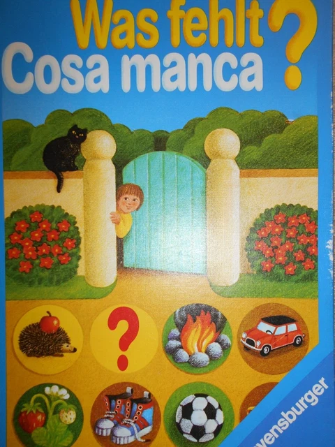 RAVENSBURGER: WAS FEHLT? Spiel von 1980, komplett mit Anleitung EUR 4 ...